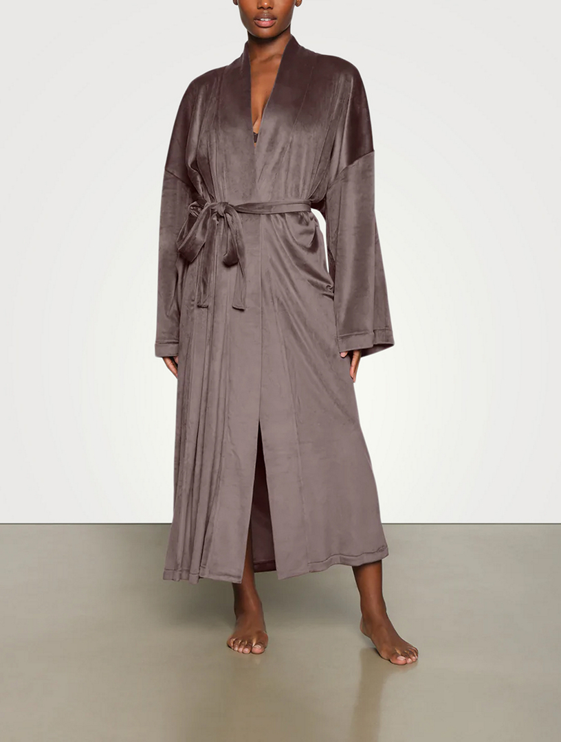 SKIMS Velour Wrap Robe | Holt Renfrew