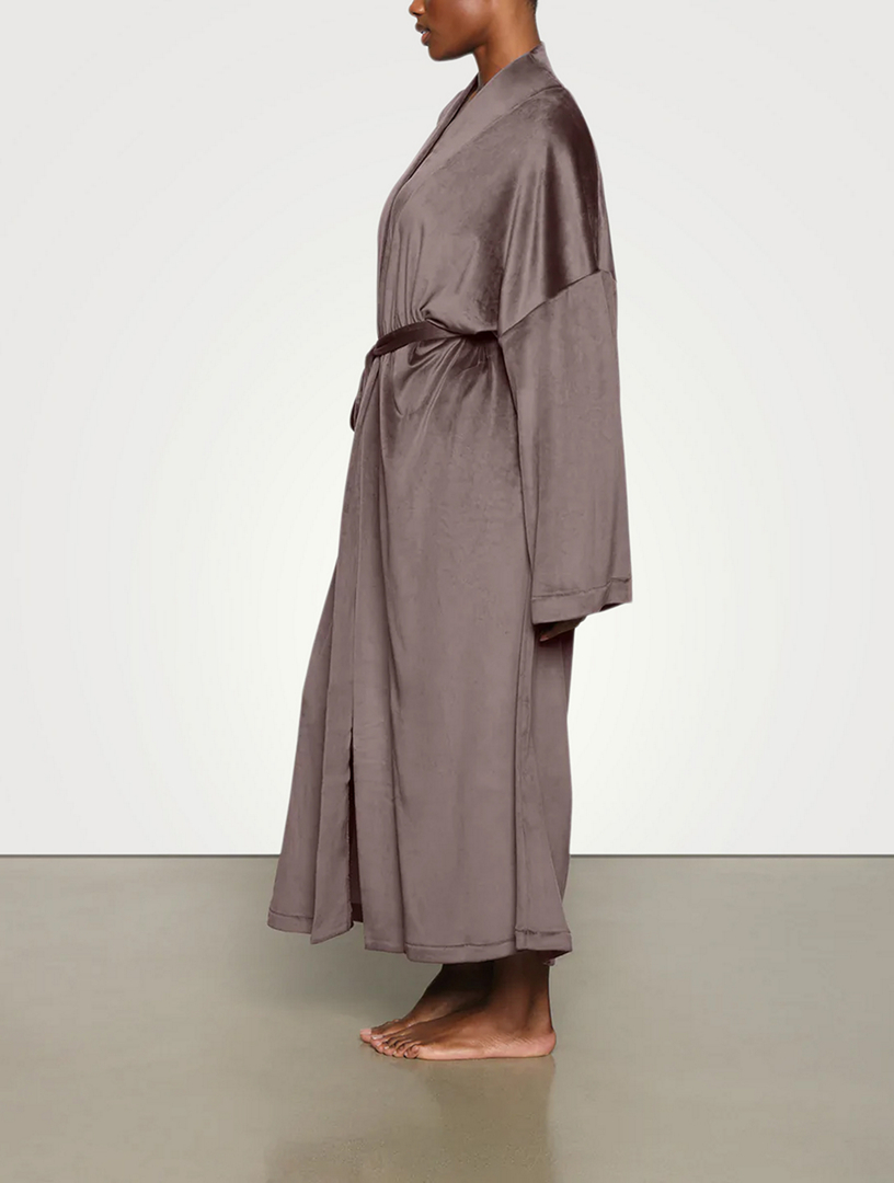 SKIMS Velour Wrap Robe | Holt Renfrew