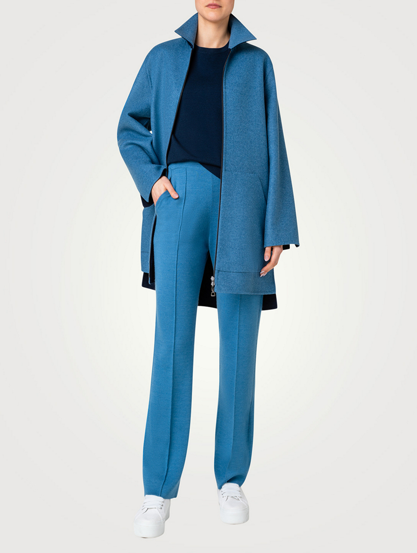 AKRIS Fabiola Reversible Wool Cashmere Double-Face Jacket | Holt Renfrew