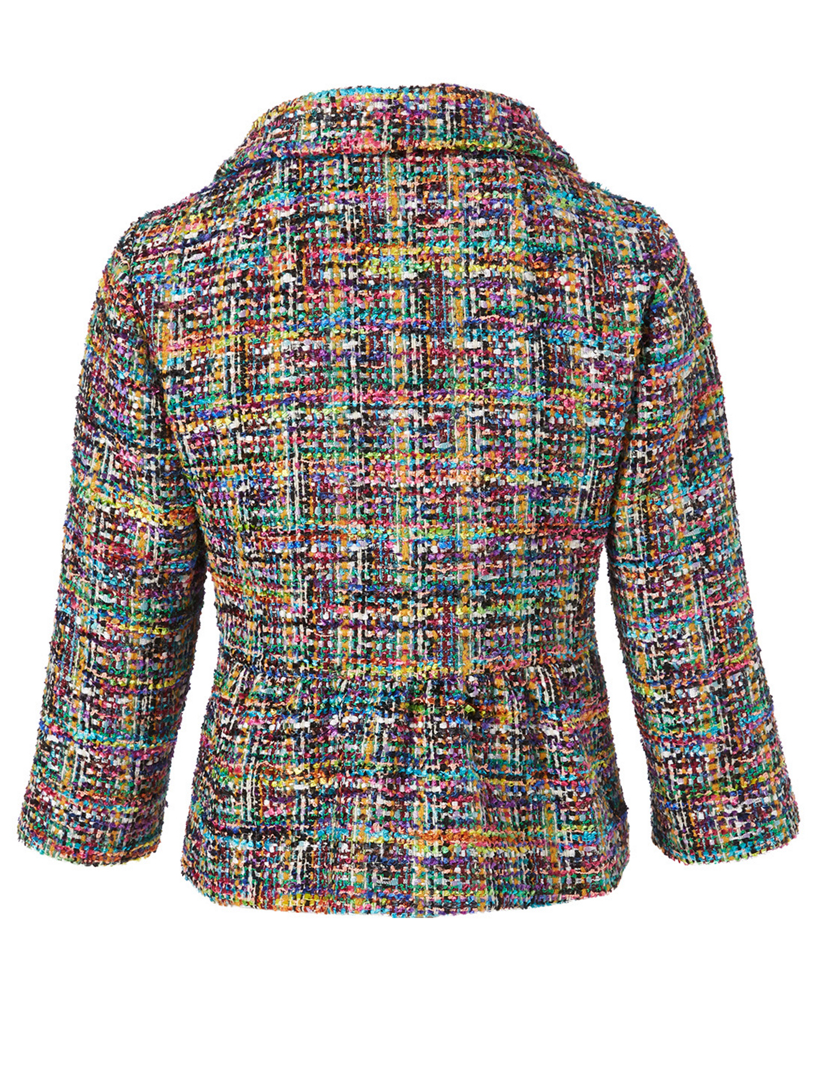 ETRO Tweed Cropped Blazer | Holt Renfrew