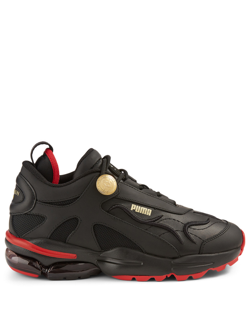 PUMA X BALMAIN CELL Stellar X BALMAIN Leather Sneakers | Holt Renfrew