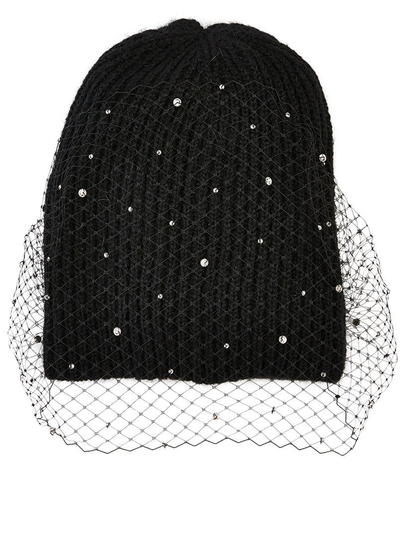 JENNIFER BEHR Michelle Voilette Alpaca Wool Toque With Crystals | Holt ...