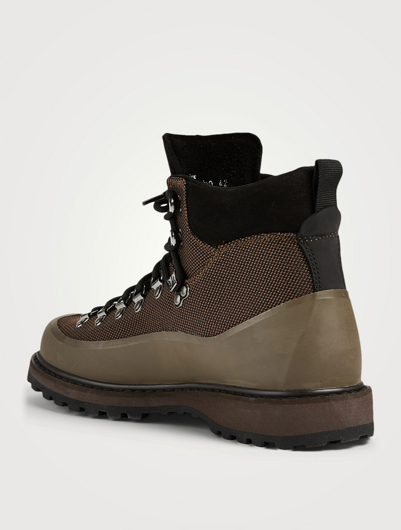 DIEMME Roccia Vet Fabric And Leather Lace-Up Ankle Boots | Holt Renfrew