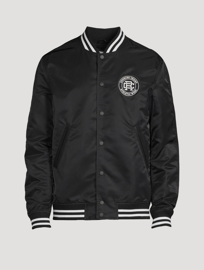 REIGNING CHAMP Satin Crest Logo Stadium Jacket | Holt Renfrew REIGNING CHAMP Satin Crest Logo Stadium Jacket | Holt Renfrew
