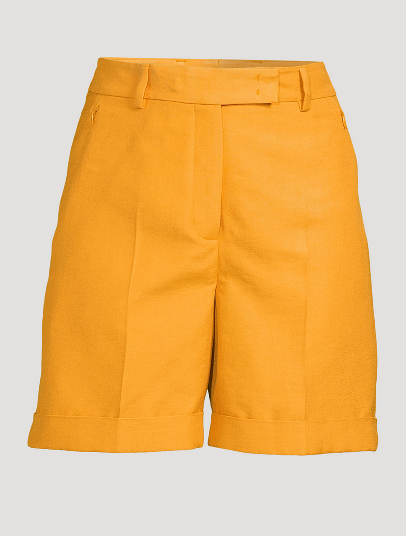 AKRIS Florentina Cuffed Denim Shorts | Holt Renfrew