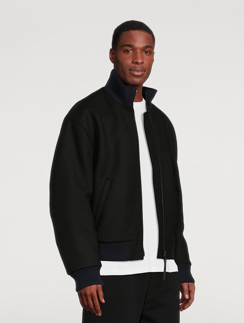 LOEWE Wool Zip Bomber Jacket | Holt Renfrew