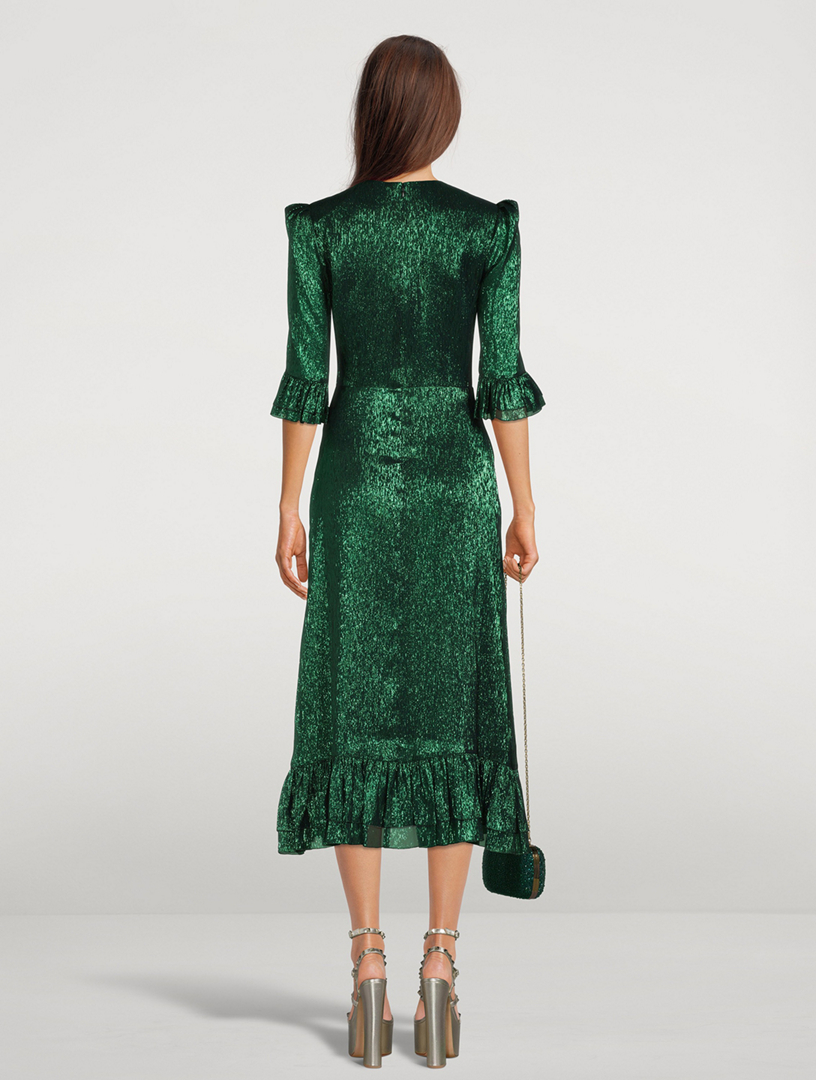 THE VAMPIRE'S WIFE The Falconetti Metallic Midi Dress | Holt Renfrew