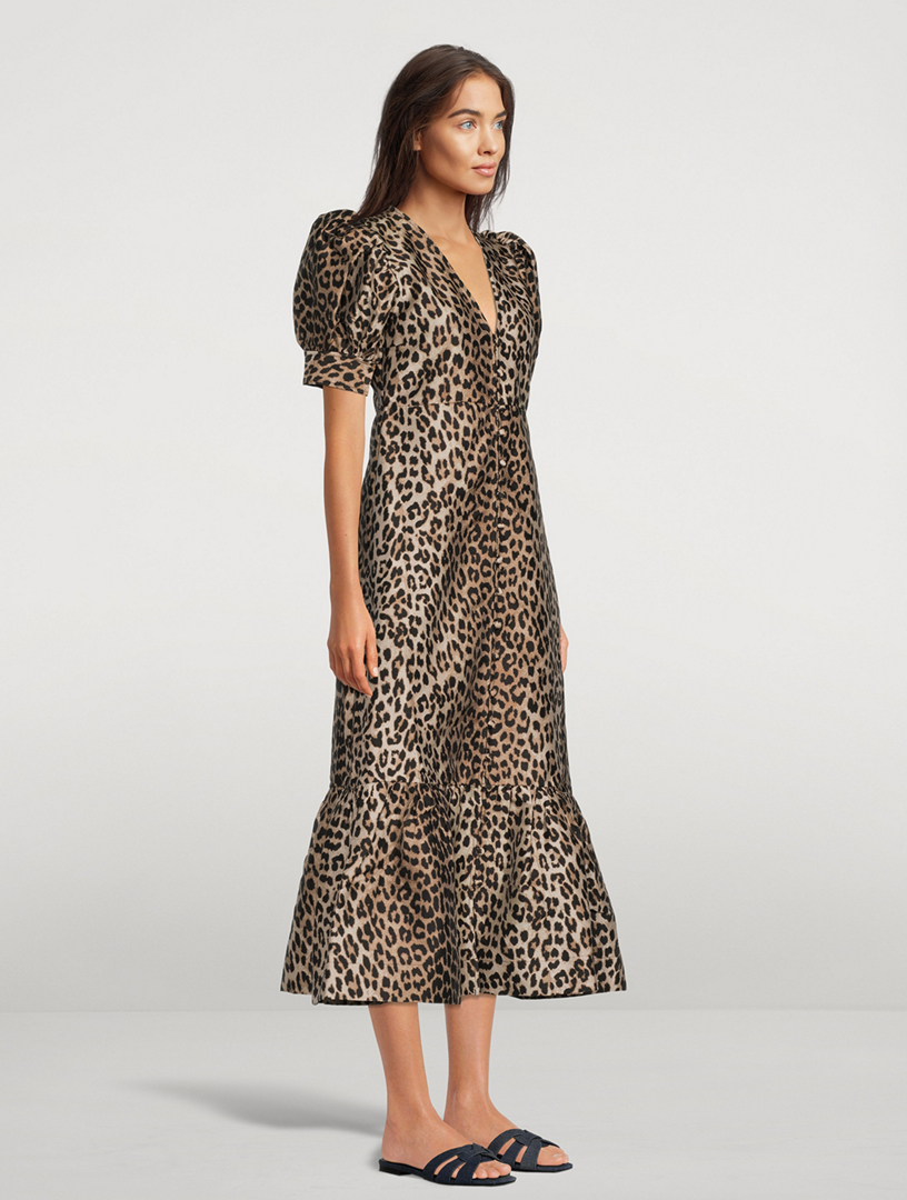 GANNI Re-Cut Crispy Jacquard V-Neck Maxi Dress | Holt Renfrew GANNI Re-Cut Crispy Jacquard V-Neck Maxi Dress | Holt Renfrew