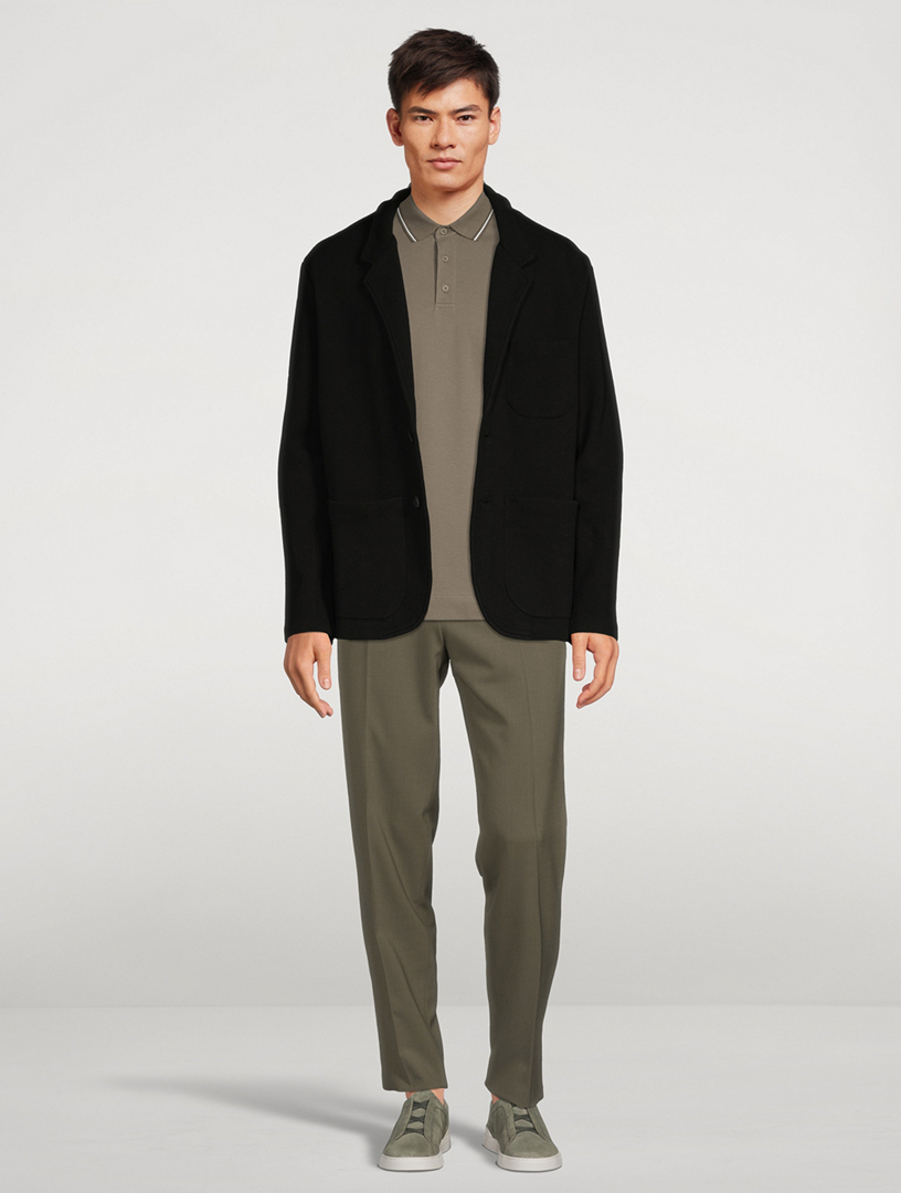 Z ZEGNA Cotton Lapel Cardigan | Holt Renfrew