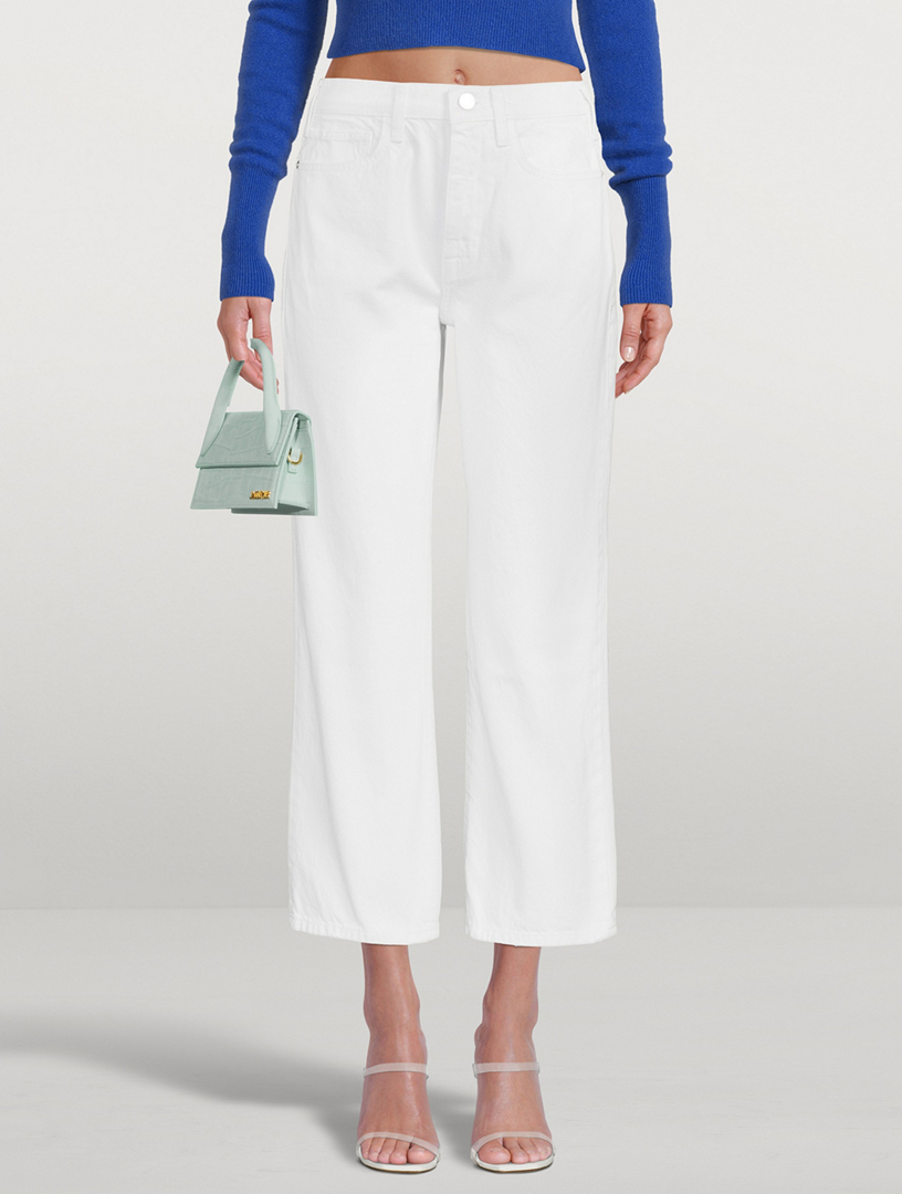 FRAME Le Jane High-Waisted Crop Jeans | Holt Renfrew