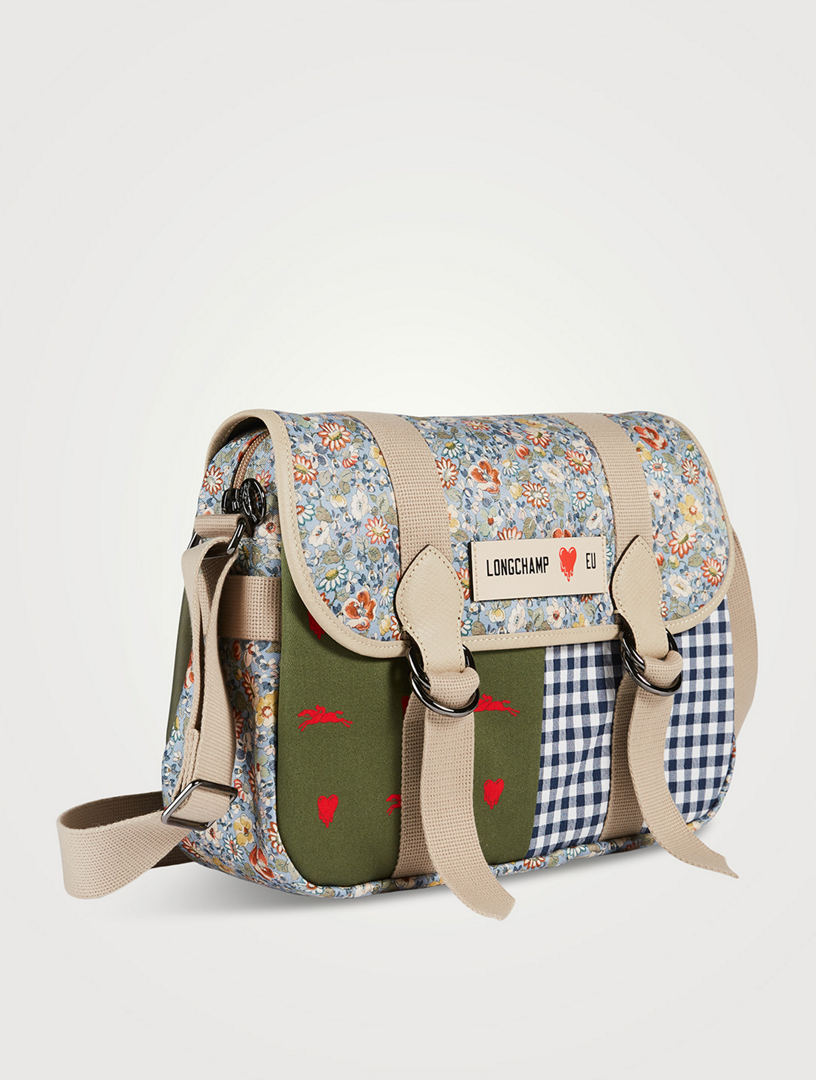 LONGCHAMP Longchamp x EU Patchwork Canvas Crossbody Bag | Holt Renfrew