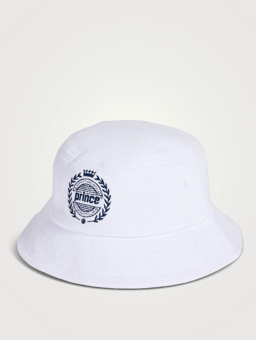 SPORTY & RICH Sporty & Rich x Prince Crest Terry Bucket Hat | Holt Renfrew