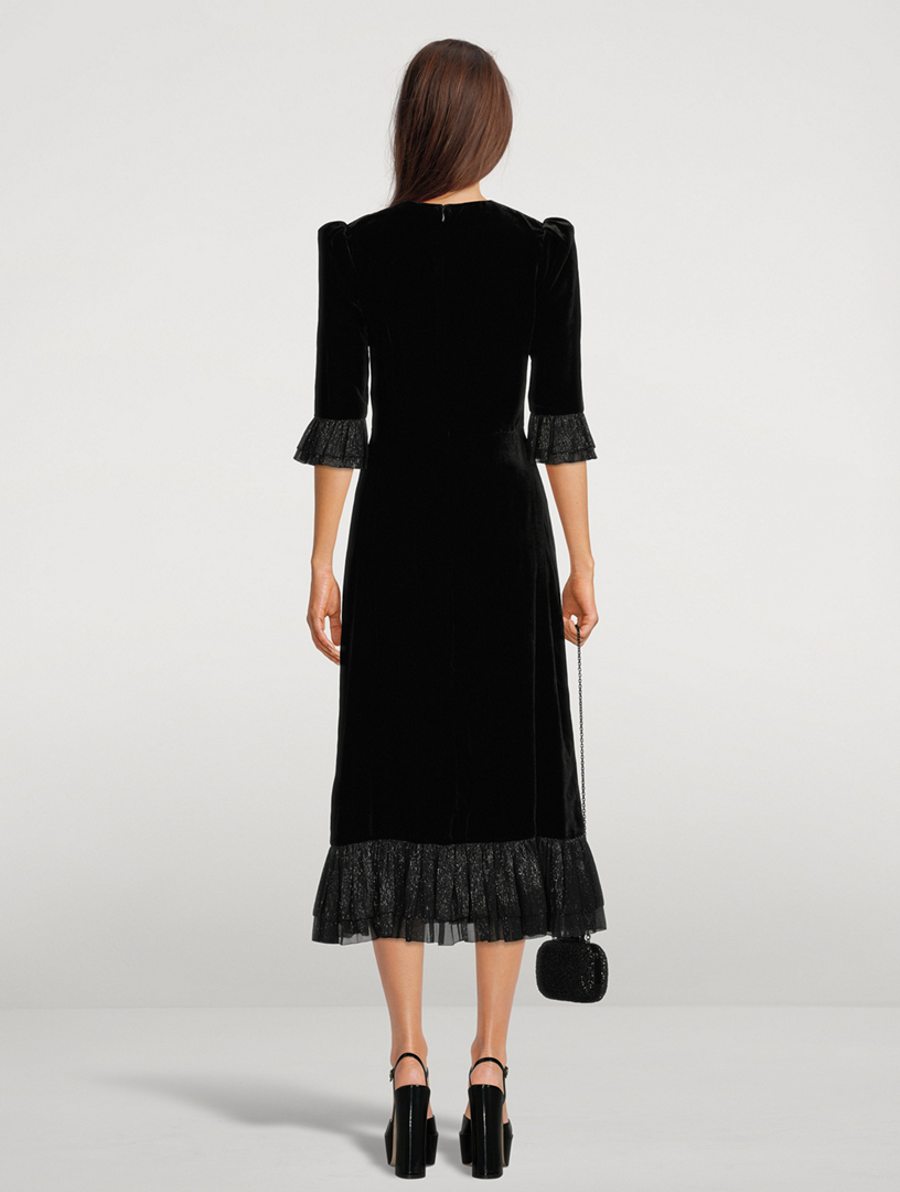 THE VAMPIRE'S WIFE The Falconetti Velvet Midi Dress | Holt Renfrew