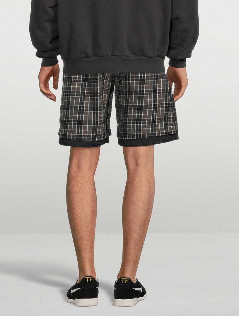 ACNE STUDIOS Cotton Flannel Shorts | Holt Renfrew