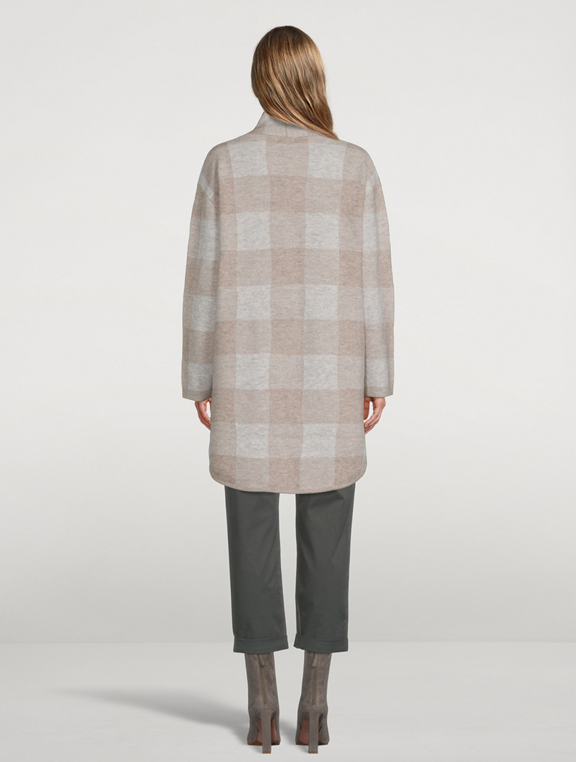 LINE Lennon Shirt Jacket In Plaid Print | Holt Renfrew