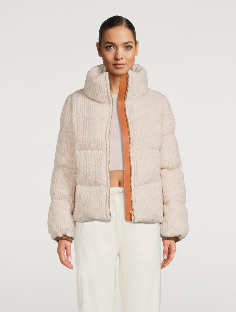NICOLE BENISTI Kensington Cable-Knit Down Puffer Jacket | Holt Renfrew