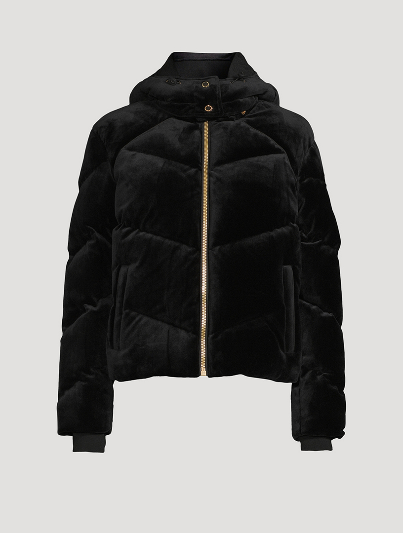 MOOSE KNUCKLES Seville Velour Down Puffer Jacket | Holt Renfrew