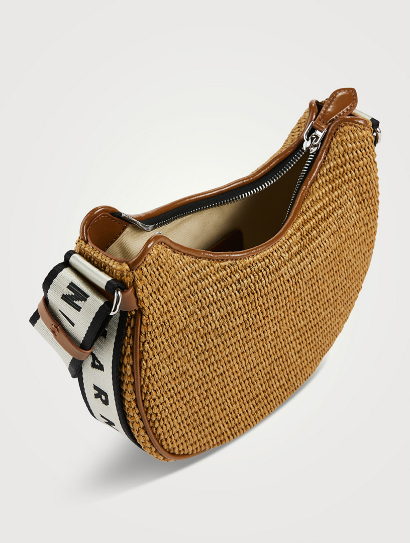 MARNI Small Bey Raffia Shoulder Bag | Holt Renfrew