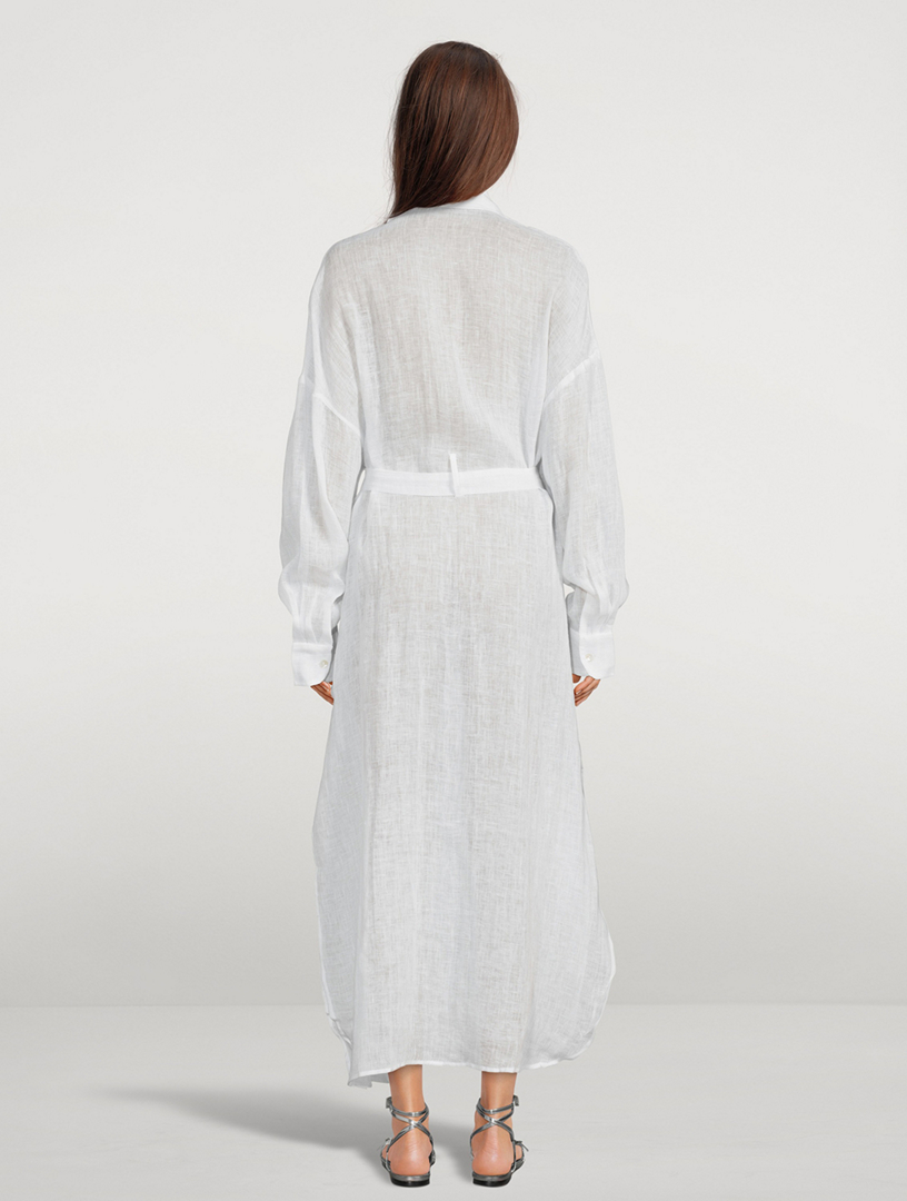 VITAMIN A Playa Linen Caftan Dress | Holt Renfrew