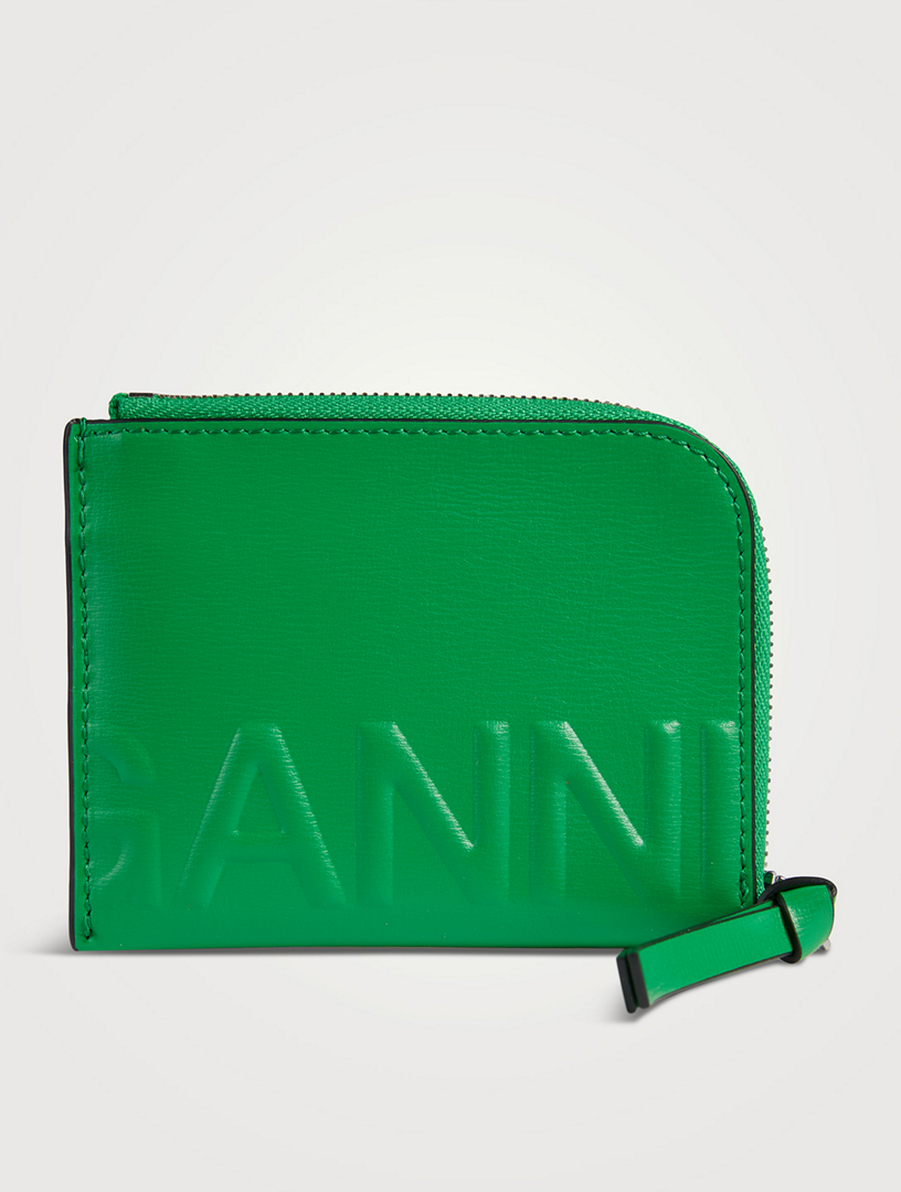 GANNI Banner Leather Card Holder | Holt Renfrew