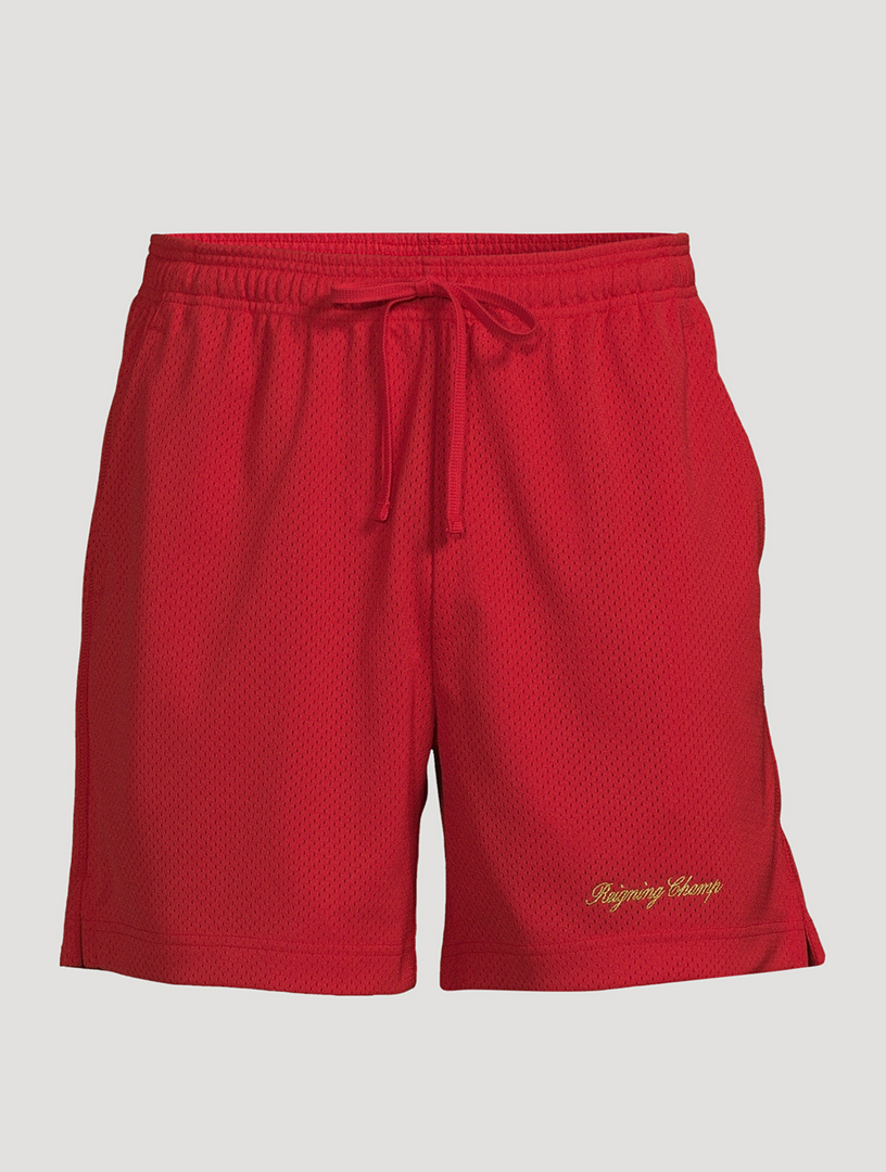 REIGNING CHAMP Script Series Mesh Shorts | Holt Renfrew