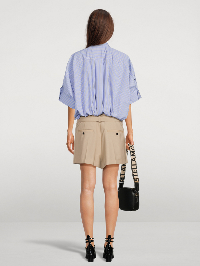 SACAI Sacai x Thomas Mason Poplin Dress In Stripe Print | Holt Renfrew