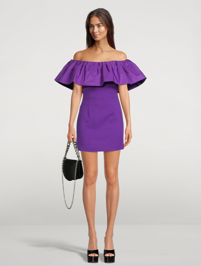 REBECCA VALLANCE Rumi Off-Shoulder Mini Dress | Holt Renfrew