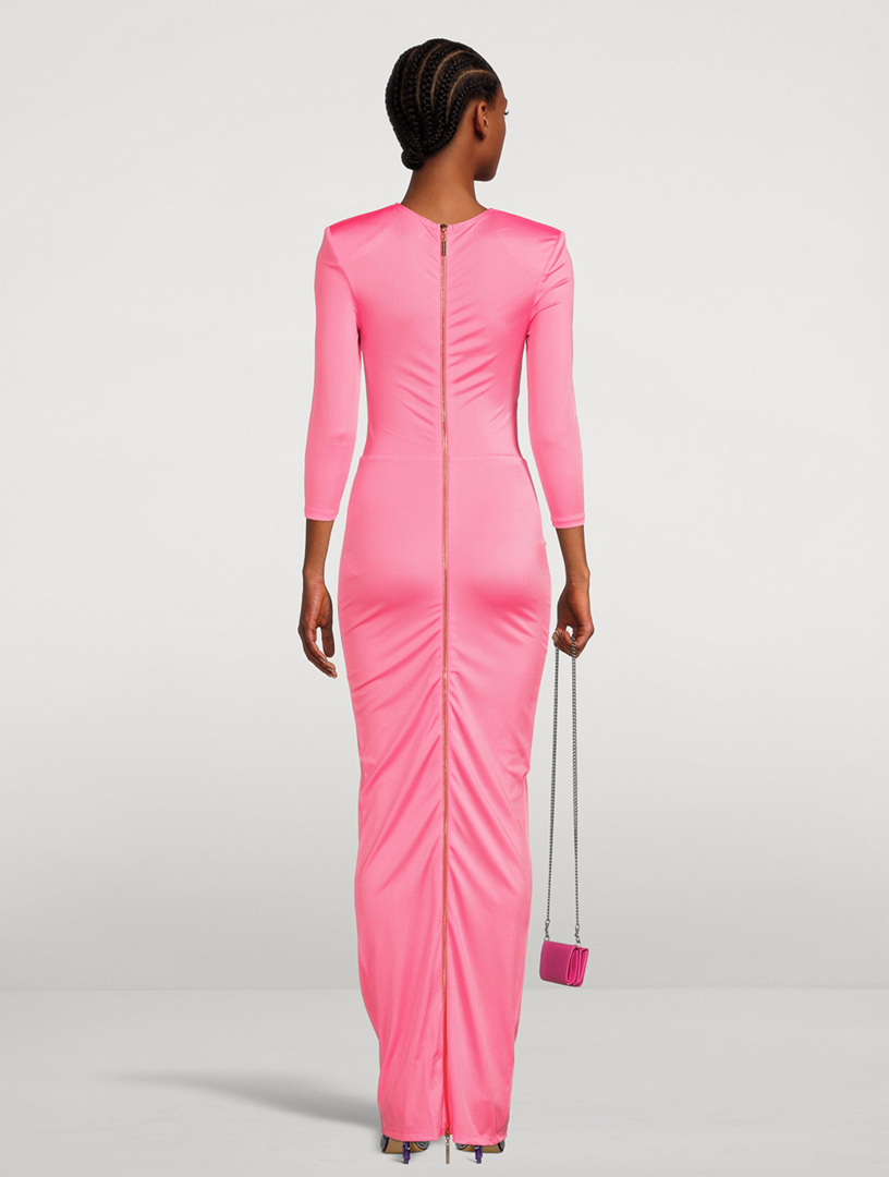 BRONX AND BANCO Daphne Cut-Out Satin Maxi Dress | Holt Renfrew