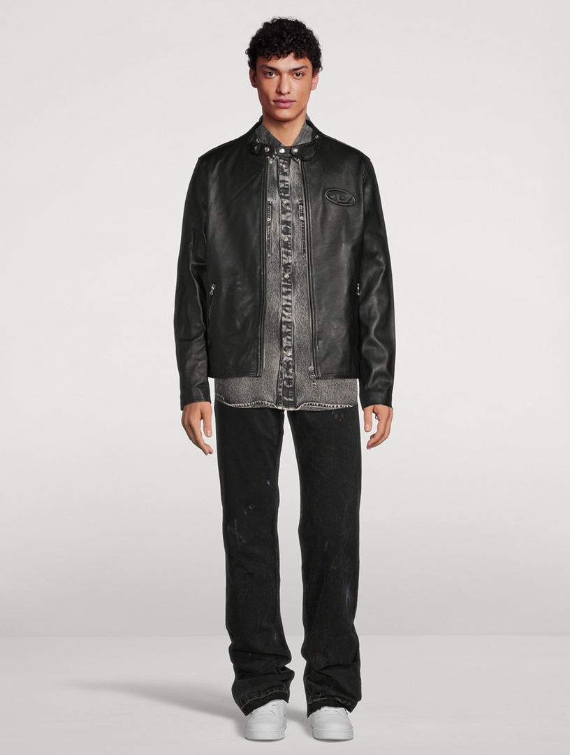 DIESEL Leather Biker Jacket | Holt Renfrew