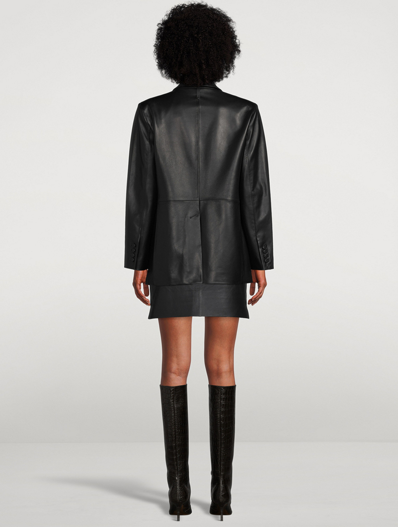 MACKAGE Caprice Leather Blazer | Holt Renfrew