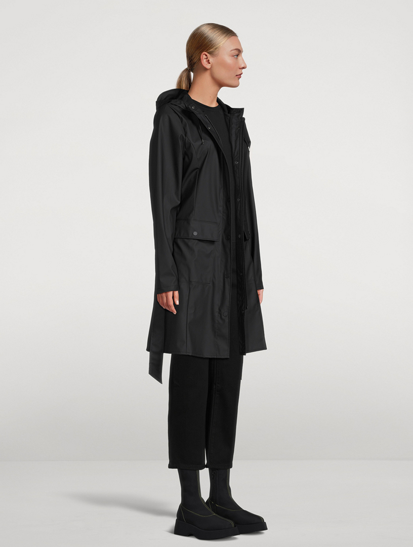 RAINS Curve Belted Rain Jacket | Holt Renfrew