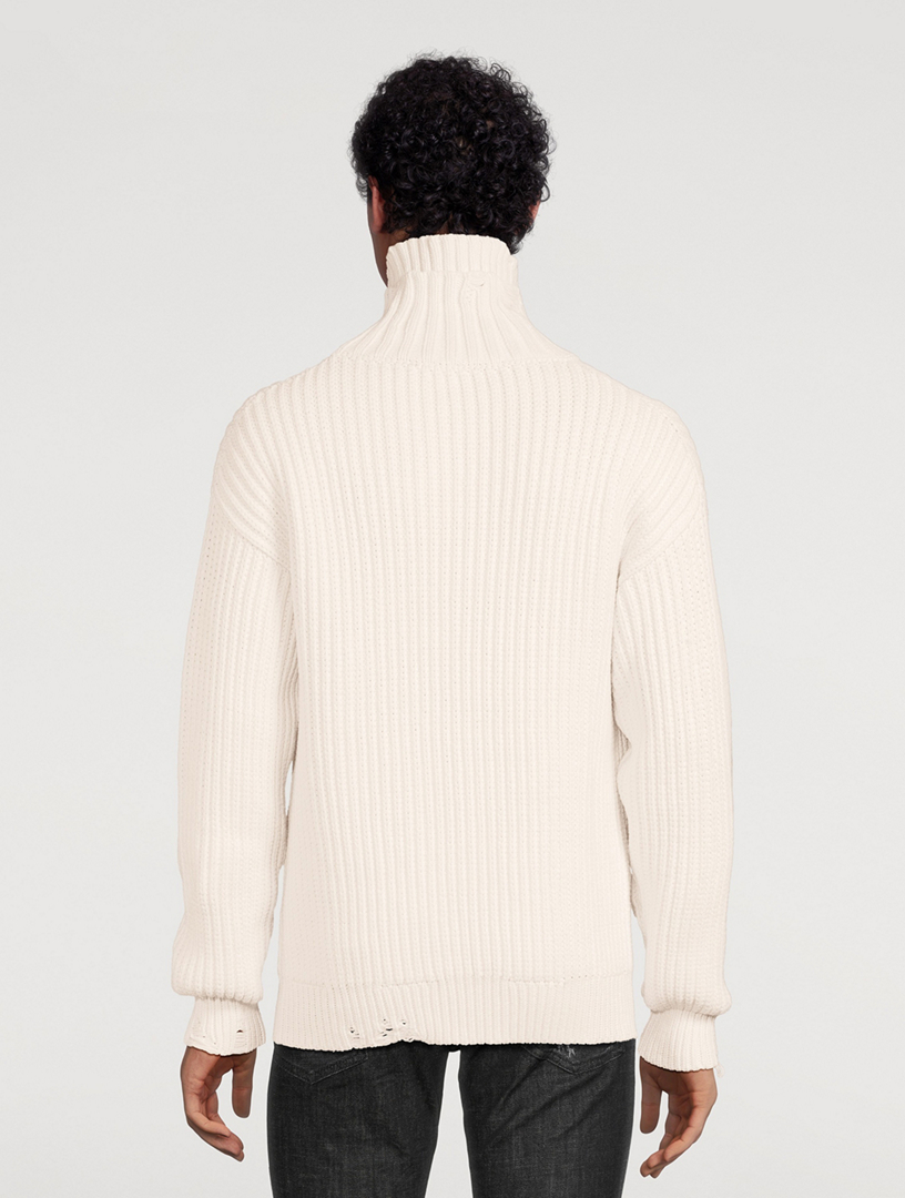 DSQUARED2 Broken Stitch Double Knit Sweater | Holt Renfrew