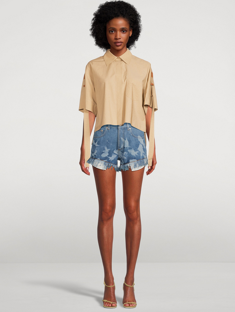 LOEWE Loewe x Paula’s Ibiza Fish Denim Shorts | Holt Renfrew