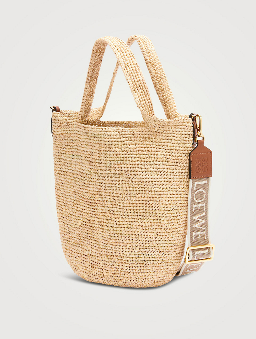 LOEWE Mini Slit Raffia Tote Bag | Holt Renfrew