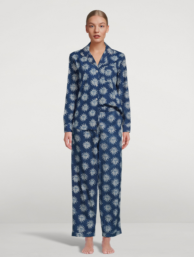 DESMOND & DEMPSEY Desmond & Dempsey x Ōshadi Long Pajama Set | Holt Renfrew
