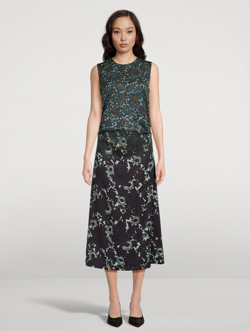 RACHEL COMEY Tousey Midi Dress In Mixed-Floral Print | Holt Renfrew