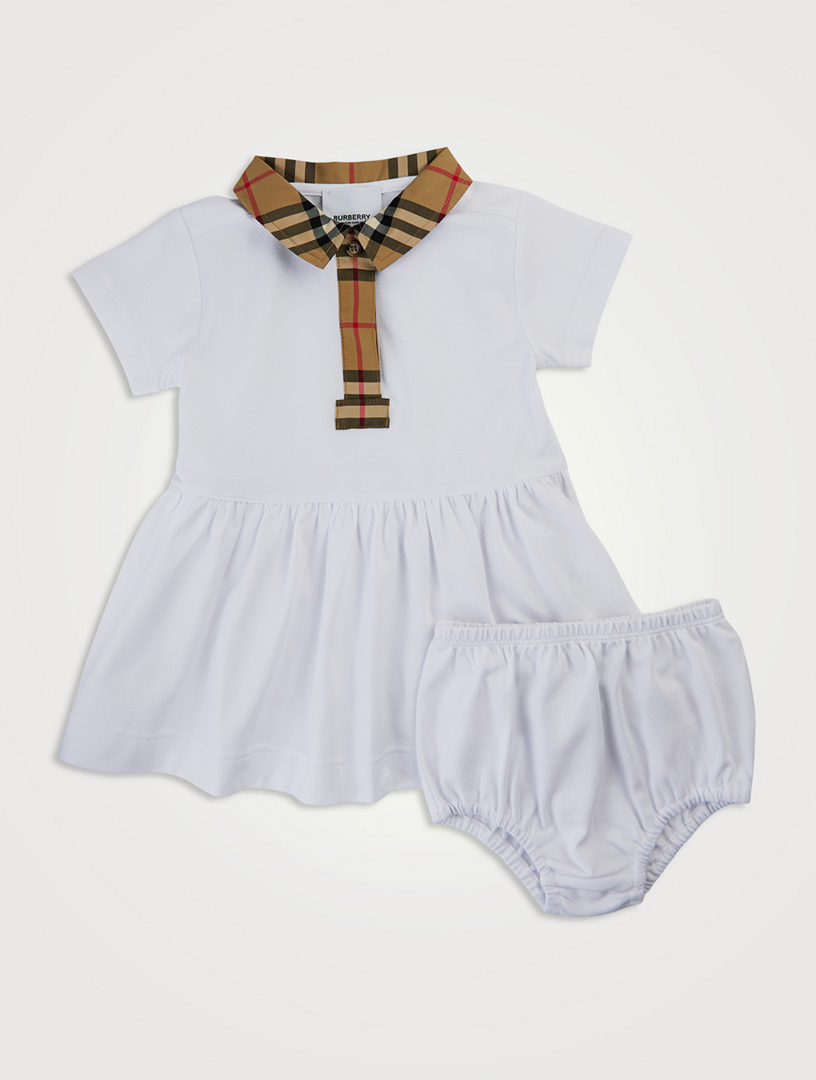 BURBERRY Two-Piece Short-Sleeve Dress Set With Check | Holt Renfrew