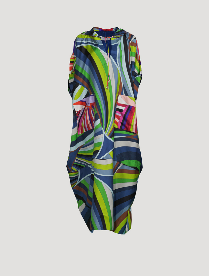 PUCCI Silk Twill Caftan In Iride Print | Holt Renfrew