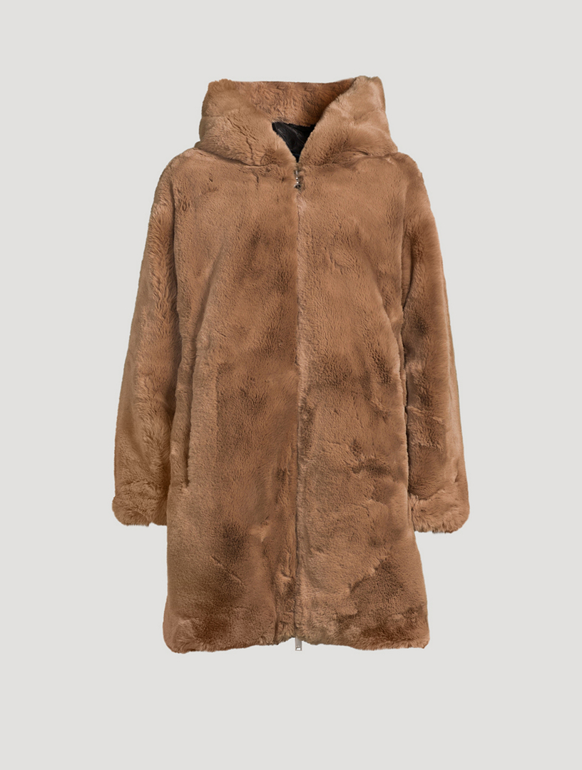 MOOSE KNUCKLES State Bunny Faux Fur Coat | Holt Renfrew