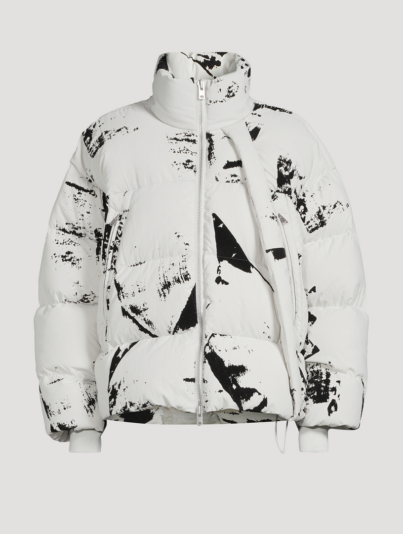 Y-3 Printed Flock Puffer Down Jacket | Holt Renfrew