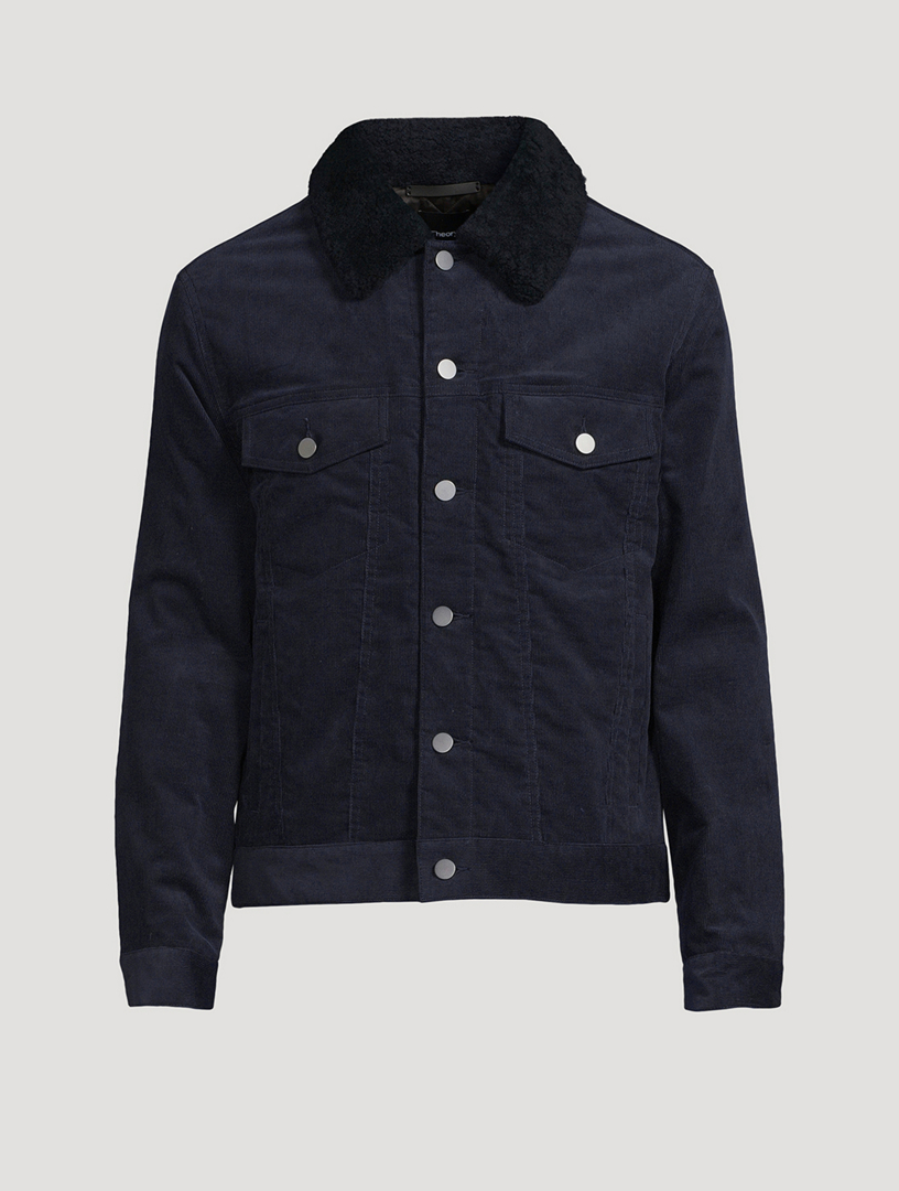 THEORY Neil Stretch Corduroy Trucker Jacket | Holt Renfrew