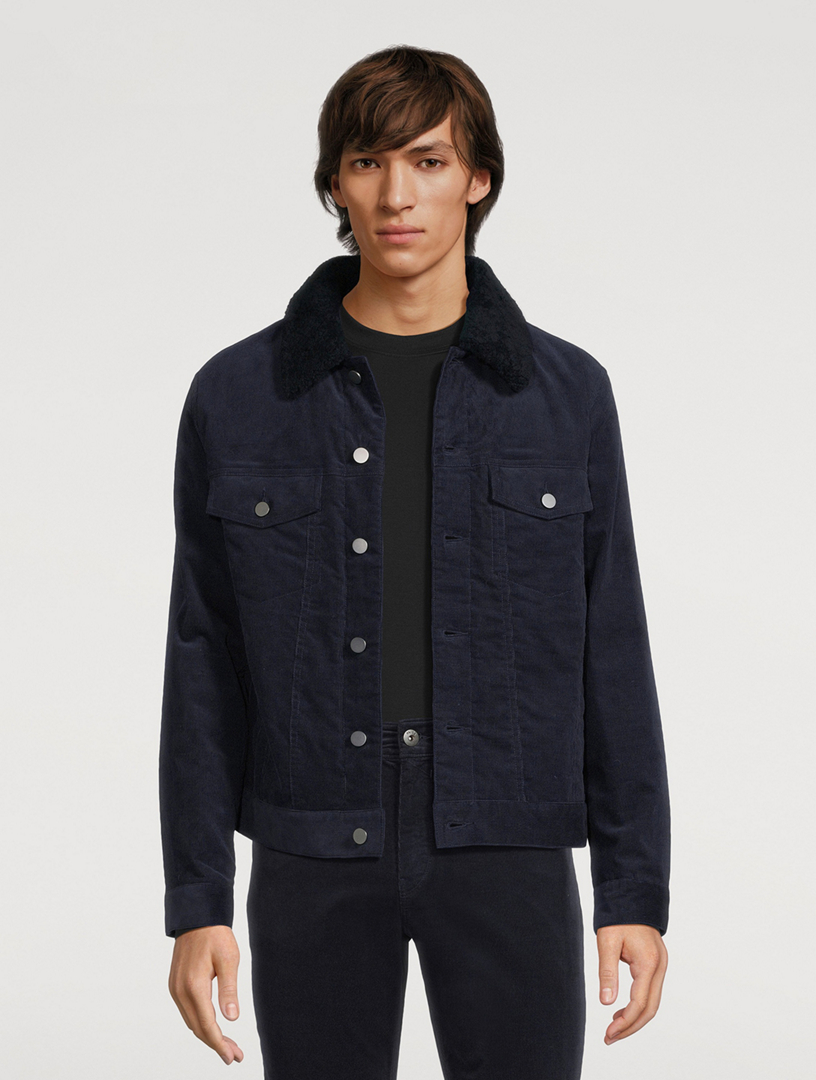THEORY Neil Stretch Corduroy Trucker Jacket | Holt Renfrew