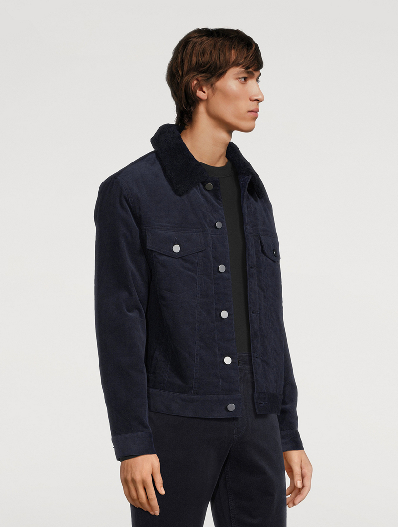 THEORY Neil Stretch Corduroy Trucker Jacket | Holt Renfrew