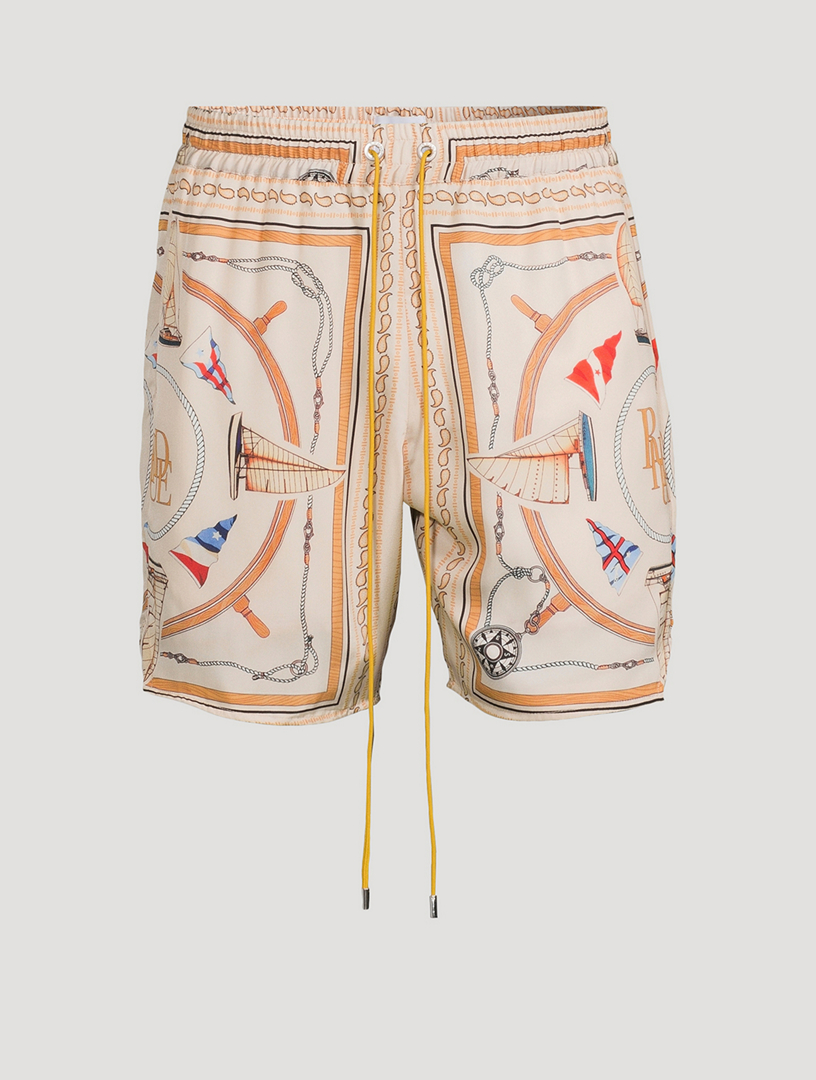 RHUDE Nautica Silk Shorts | Holt Renfrew