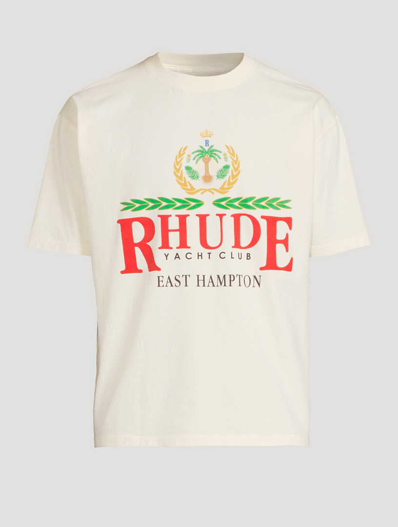 RHUDE East Hampton Crest Cotton T-Shirt | Holt Renfrew