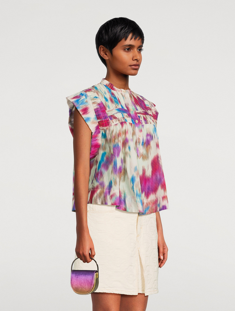 ISABEL MARANT ÉTOILE Leaza Cotton Voile Blouse | Holt Renfrew