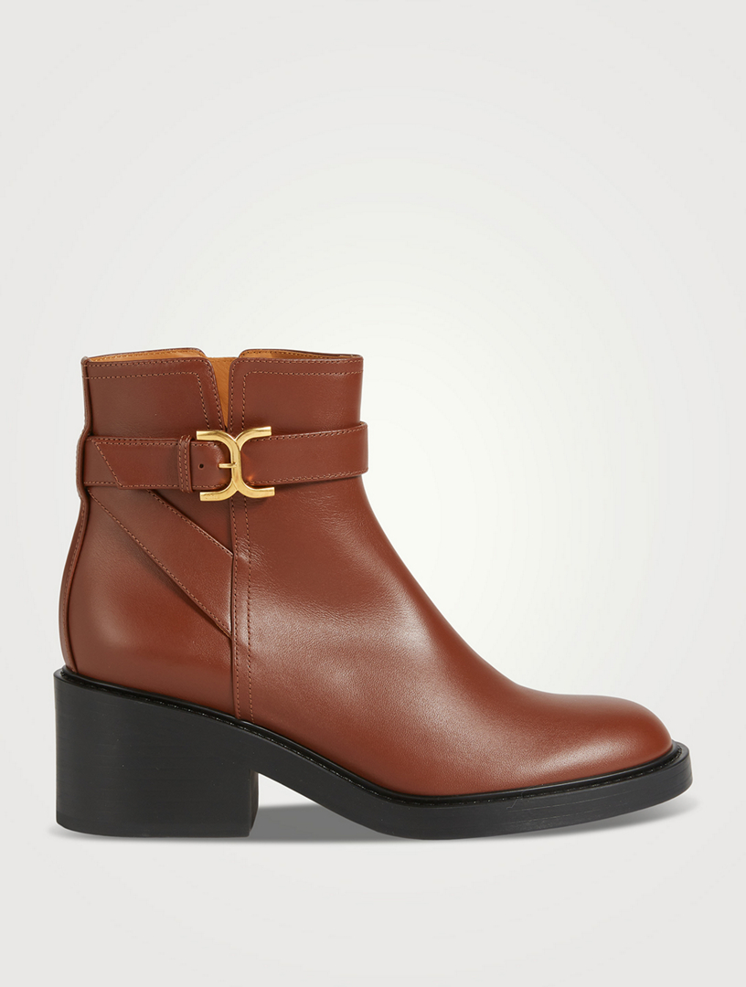 CHLOÉ Marcie Leather Ankle Boots | Holt Renfrew