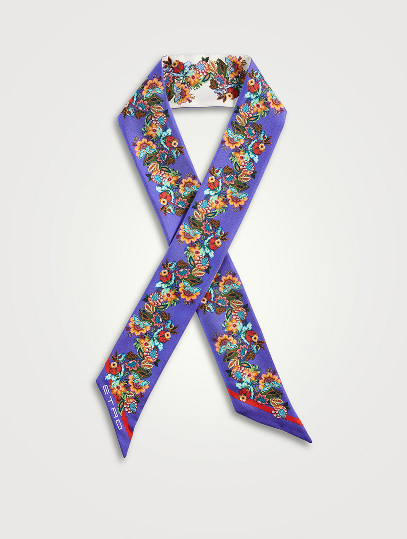 ETRO Printed Silk Bandeau Scarf | Holt Renfrew