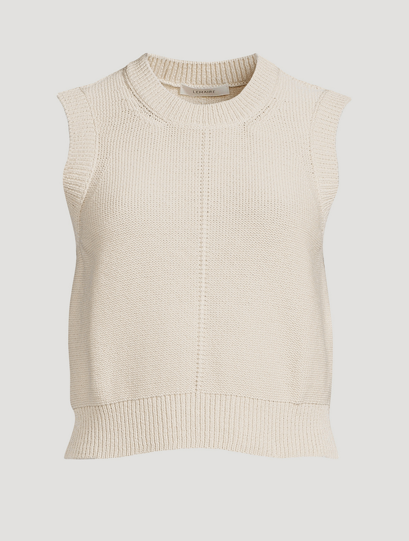 LEMAIRE Cotton Sweater Vest | Holt Renfrew