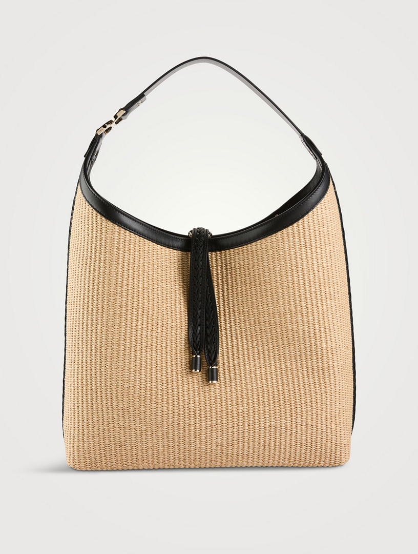 CHLOÉ Marcie Raffia Shoulder Bag | Holt Renfrew